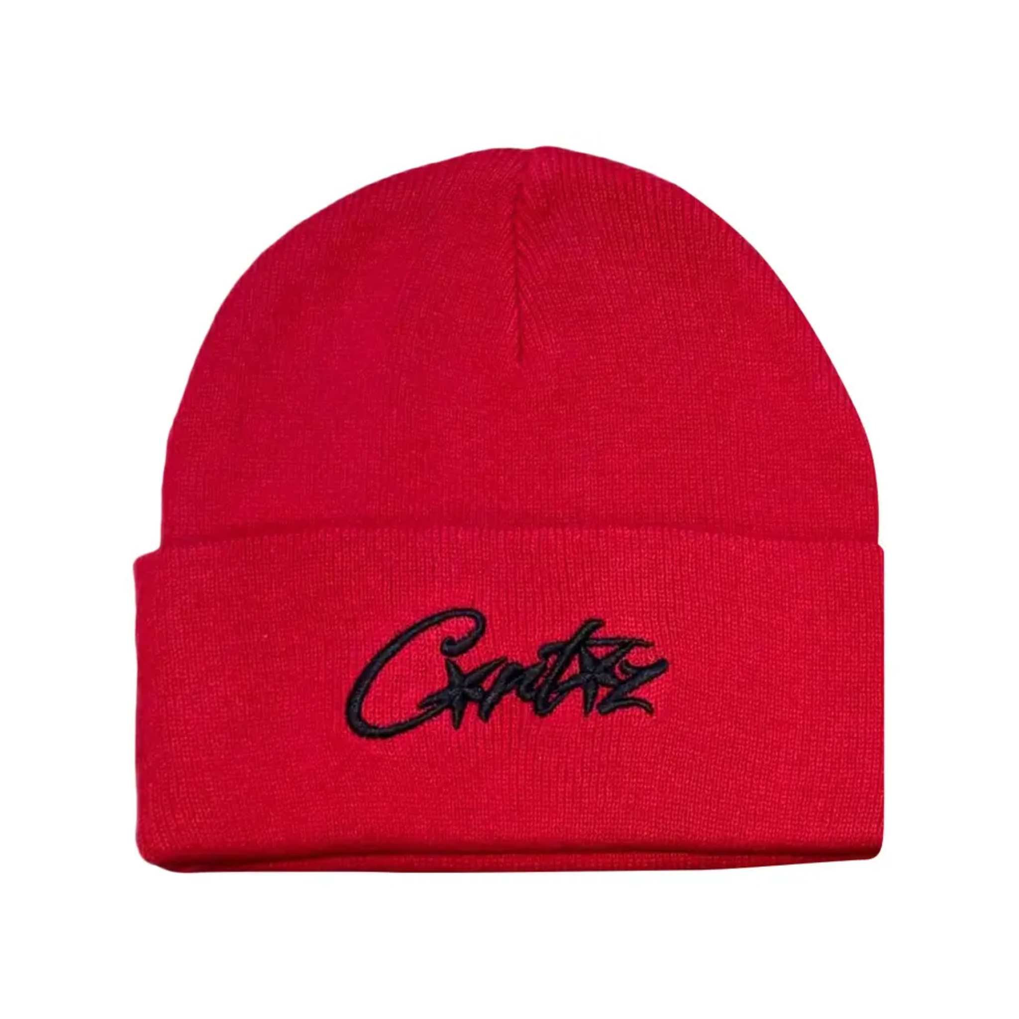 Corteiz Allstarz Folded Beanie Red/Black | N-Hype
