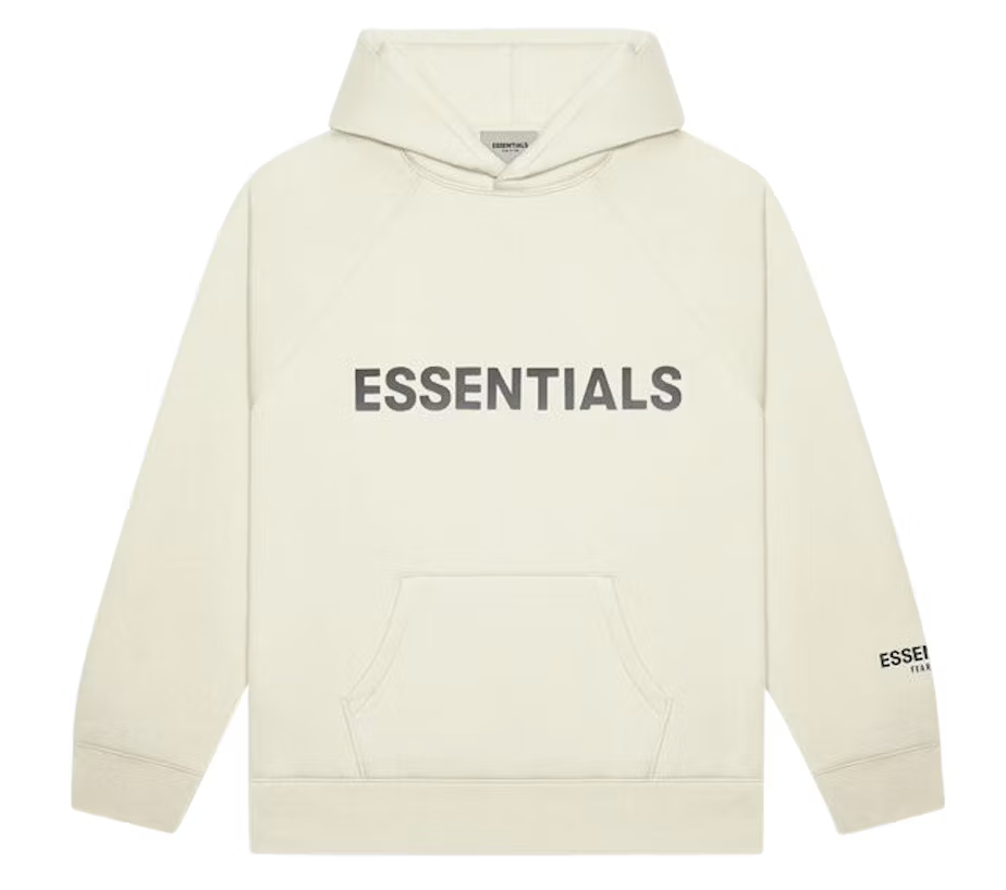 Essentials Applique Logo Hoodie Cream – N-Hype