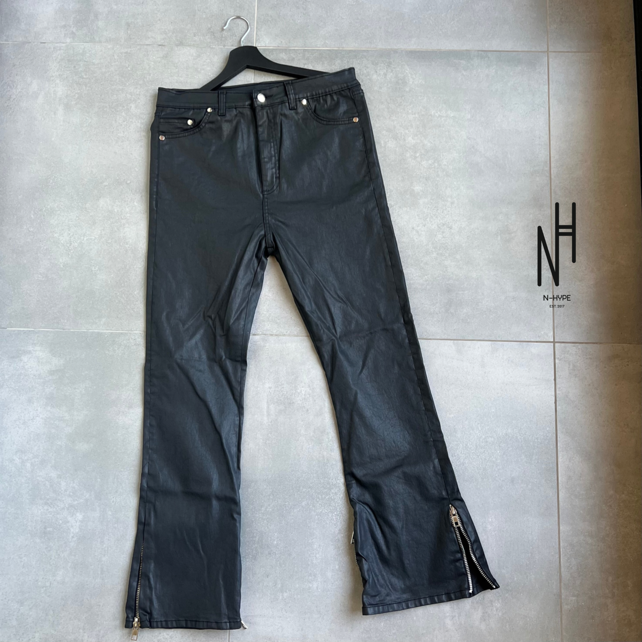 FVCKTHISBRAND Double Zip Waxed Denim | N-Hype