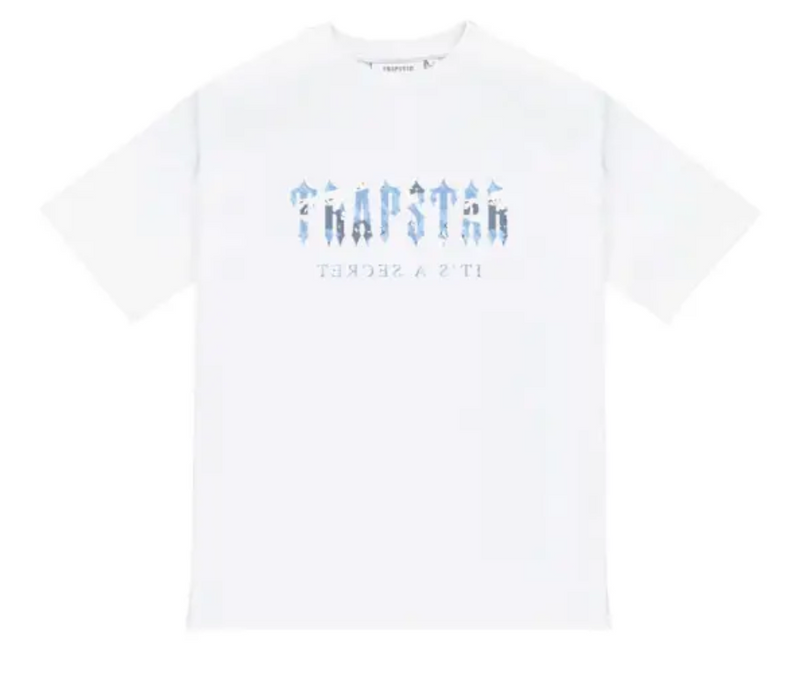 Trapstar Decoded Tee White Blue Camo