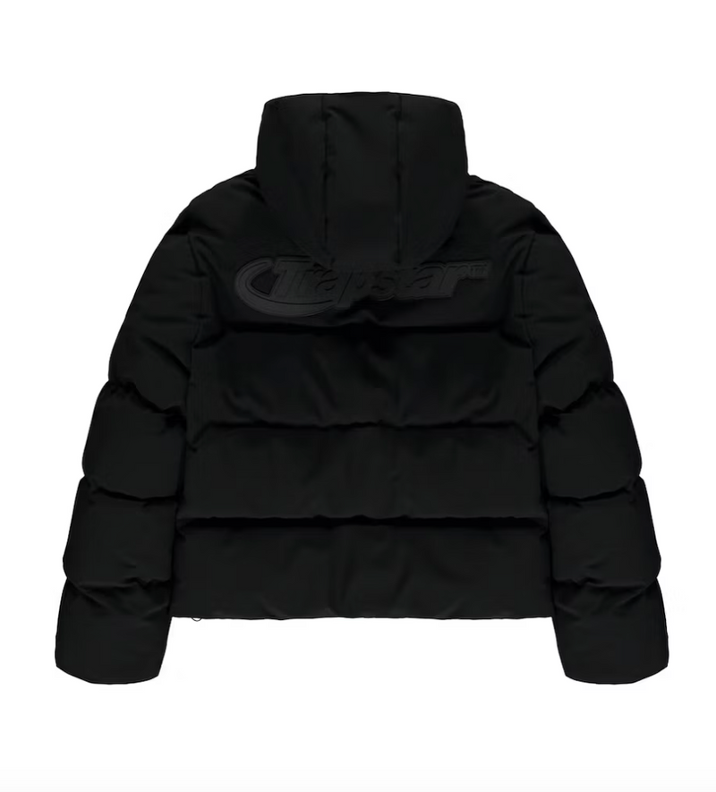 Trapstar Technical Hooded Puffer Jacket Black White