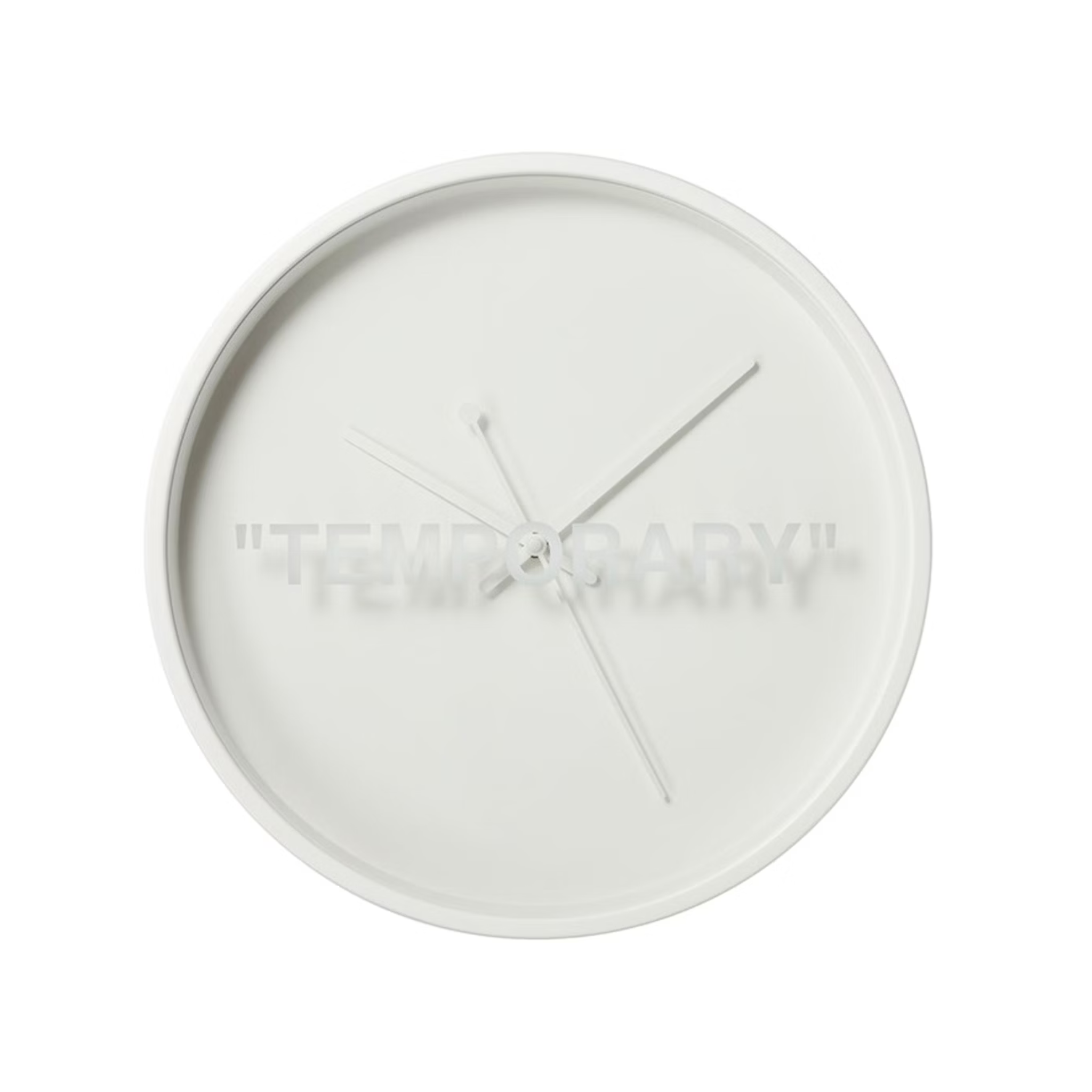 Virgil Abloh x IKEA MARKERAD "TEMPORARY" clock | N-Hype