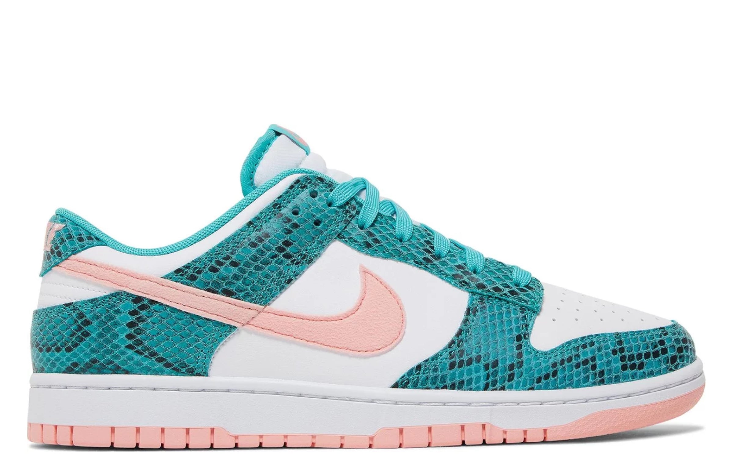 Nike Dunk Low Snakeskin Washed Teal Bleached Coral - DR8577-300 - N-Hype